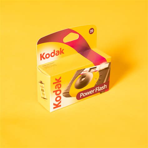 Kodak Power Flash Single Use Camera 39exp Wflash The Black And White Box