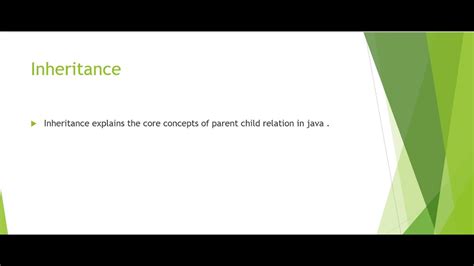 Oops Concepts Inheritance In Java Youtube