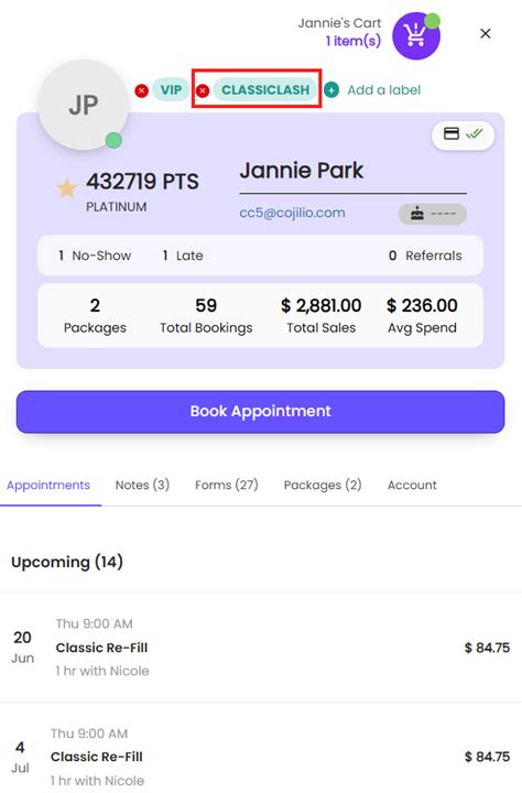 New Client Labels In The Online Calendar Createremove Client Labels