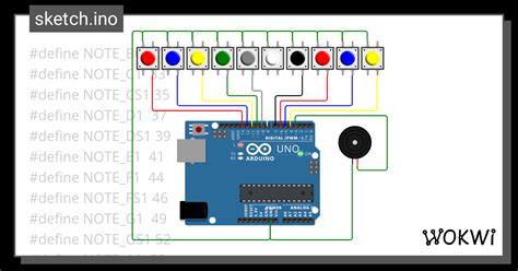 Mini Piano Copy Wokwi Esp32 Stm32 Arduino Simulator