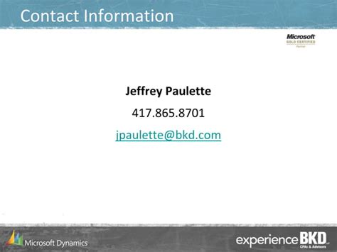 Management Reporter For Dynamics Gp Ppt