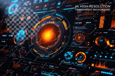 Premium Psd Futuristic Circle Vector Hud Gui Ui Interface Screen On