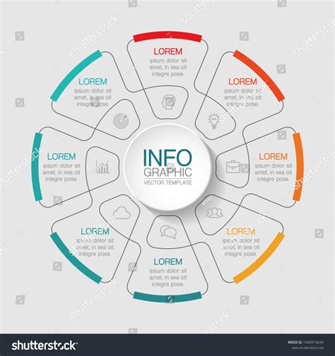 Vector Circular Infographic Diagram Template Business Stock Vector Royalty Free