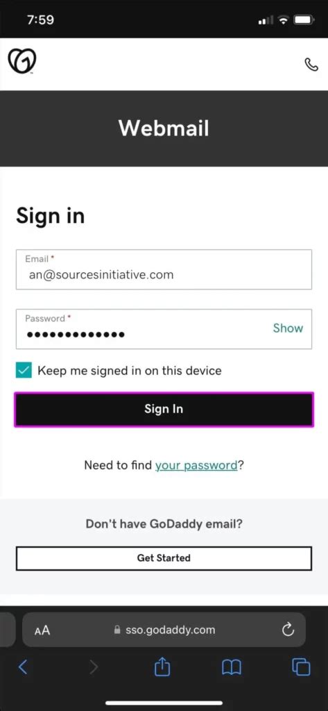 How To Access Godaddy Email On Iphone