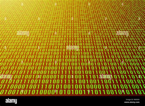 An Image Of A Binary Code Made Up Of A Set Of Green Digits On A Black