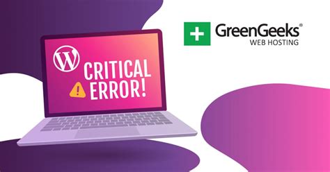 How To Fix The There Has Been A Critical Error On Your Website Error