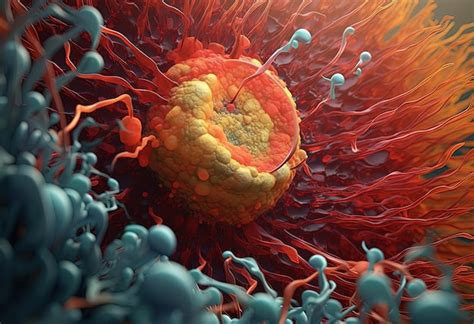 Premium Ai Image Zootoscopic Image Of A Human Cell In The Style Of