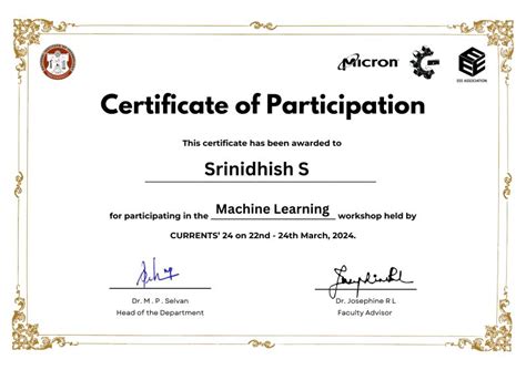 Srinidhish S On Linkedin Nittrichy Workshopexperience Professionalgrowth