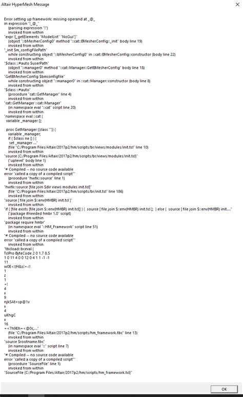 Error Setting Up Framework Altair Community