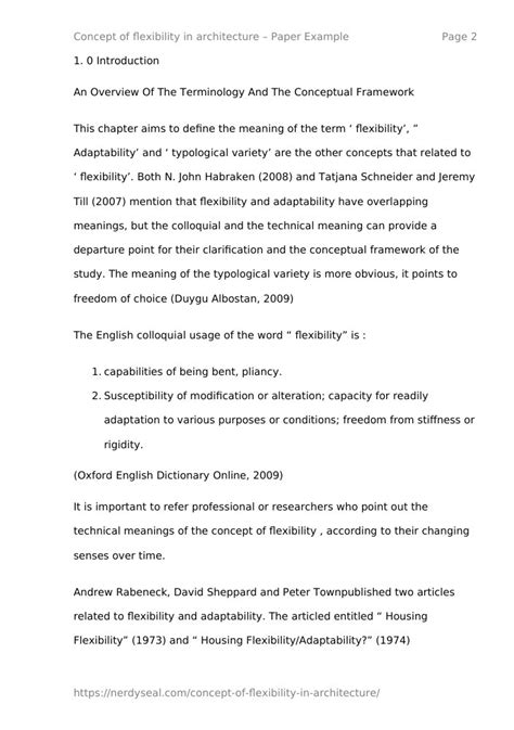 Concept Of Flexibility In Architecture 1227 Words Nerdyseal