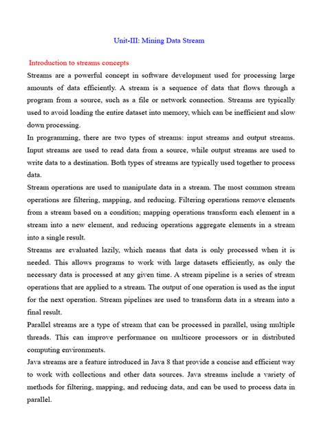 Unit 3 Data Analytics 1 Pdf Sampling Statistics Analytics