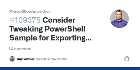 Consider Tweaking Powershell Sample For Exporting Expiring Azure Ad
