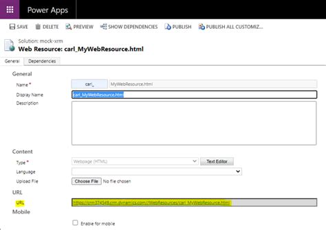 How To Get The Direct Url Of A Web Resource In Dynamics 365 Power Apps Carl De Souza