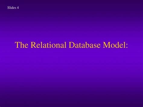 Ppt Fundamentals Of Relational Data Model Powerpoint Presentation Free Download Id9003403