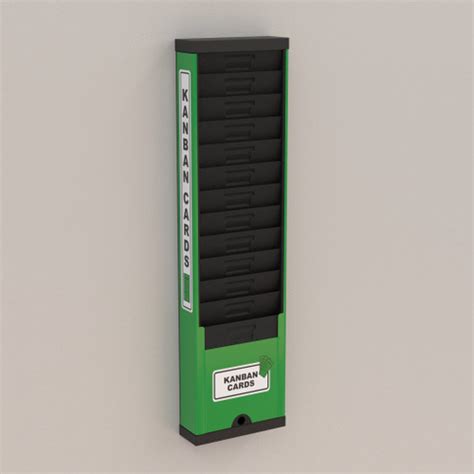 Kanban Card Rack Green Creative Safety Supply