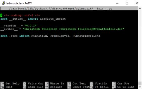 ImportError RGBMatrixOptions Issue Hzeller Rpi Rgb Led Matrix GitHub