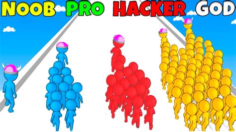 NOOB Vs PRO Vs HACKER Crowd Rush D YouTube
