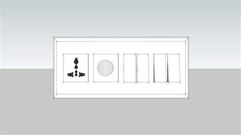 8 Module Switchboard 3d Model