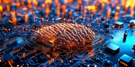 Neural Synthesis Ai As The Industry Cortex Stock Illustration Illustration Of Chip Housing