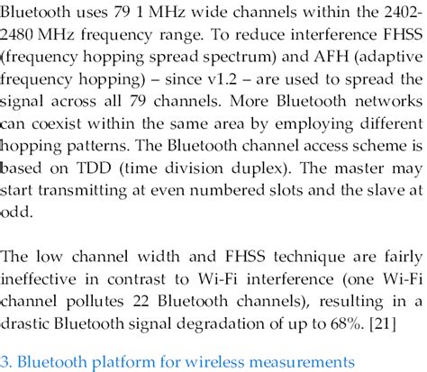Bluetooth Device Classes And Theoretical Range Download Table