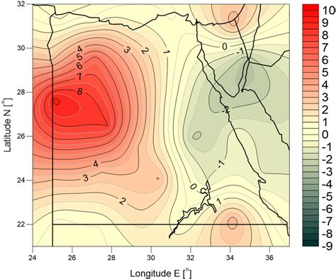 Absolute Geoid Difference Between Classical Stokes Geoid And Download Scientific Diagram