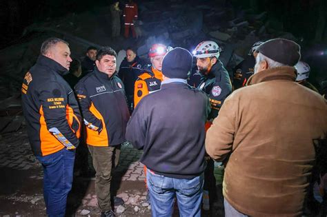 Başkan Erhan Kılıç Ve Arama Kurtarma Ekibi Osmaniyede