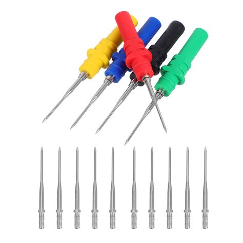 Honmeet 15pcs Multimeter Probes Extended Needle Plastic Brass For