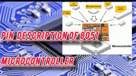 Pin Diagram Of 8051 Microcontroller With Explanation Pin Description