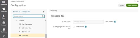 Configure Global Shipping Tax Settings Orocommerce Orocrm And Oroplatform Documentation