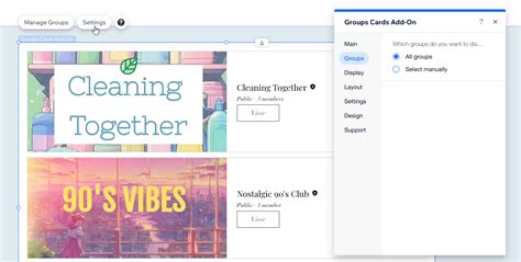 Wix Groups Designing Your Group Help Center Wix Com