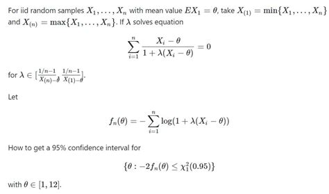 Solved How To Define A Function Of `fn Chi Square And Use `uniroot` To Find Confidence