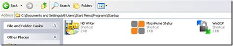 how to add a program to startup in windows xp