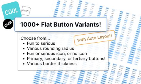Over 1 000 Flat Button Variants W Auto Layout Figma