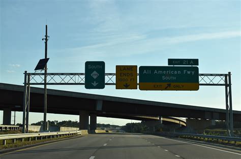 Interstate 295 South North Carolina AARoads