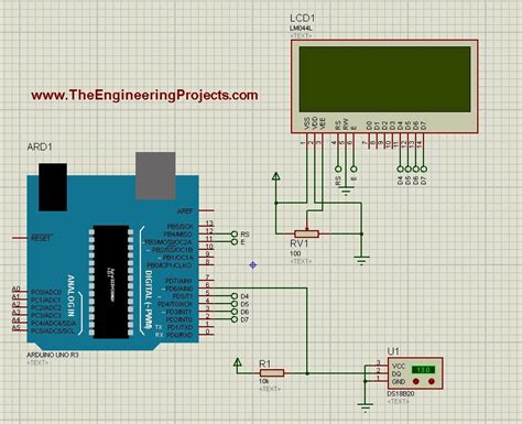 How To Use 18b20 In Proteus Isis The Engineering Projects