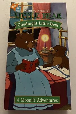 Little Bear Goodnight Little Bear Vhs 1998 Orange Tape Vintage