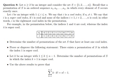 Solved Question Let N Be An Integer And Consider The Chegg