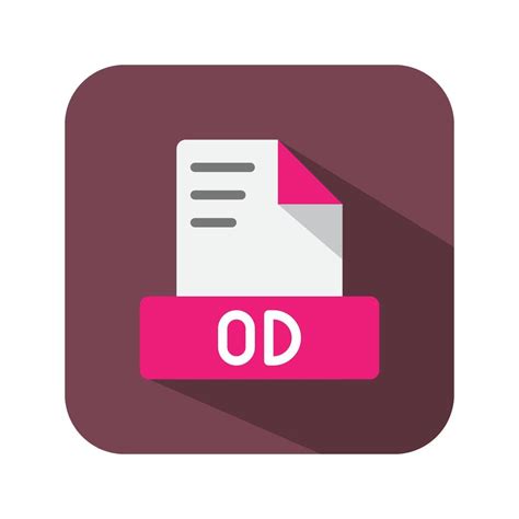 Od Modern Text Flat Icons Symbol Document Files Archive Extension