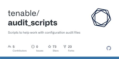 github tenable audit scripts scripts to help work with configuration