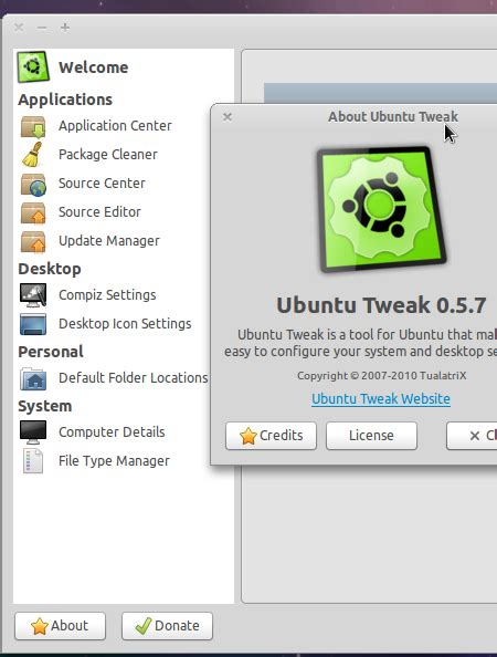Ubuntu Tweak Not Showing All The Menus Ask Ubuntu