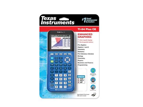 Item 1 Ti 84 Plus Ce Color Graphing Calculator Available In Blue Red And Black Impact Learners