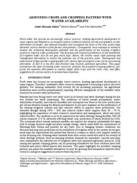 PDF Adjusting Crops Croping Patern DOKUMEN TIPS