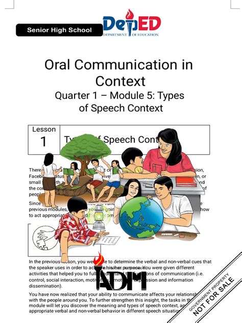 Types Of Speech Context Pdf