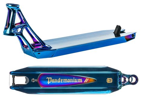 Ethic Dtc Pandemonium V2 Chrome Blue Stunt Scooter Deck 51 X 213