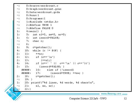 Structural Testing Motivation The Gcov Tool An Example