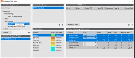 Ew Hollywood Opus Articulation Maps For Master Keyswitch Instruments Articulation Maps