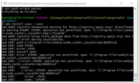 Npm Install 安装 4048错误 小匪肥肥 博客园