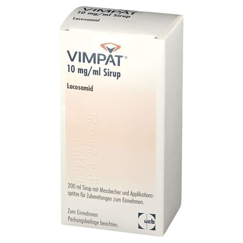 Vimpat 10 Mg Ml Sirup 200 Ml Mit Dem E Rezept Kaufen Shop Apotheke