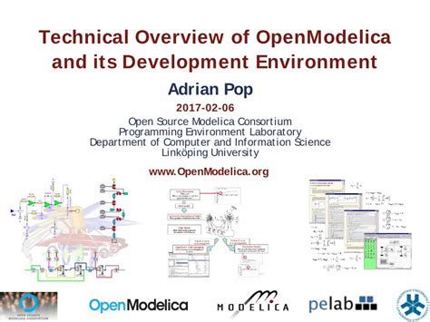 Pdf Technical Overview Of Openmodelica And Its Development