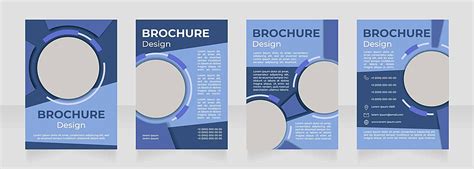 Therapy Service Blank Brochure Design Manual Handbook Sequence Vector